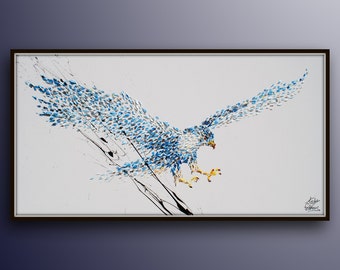 Falcon Oil Painting - Etsy