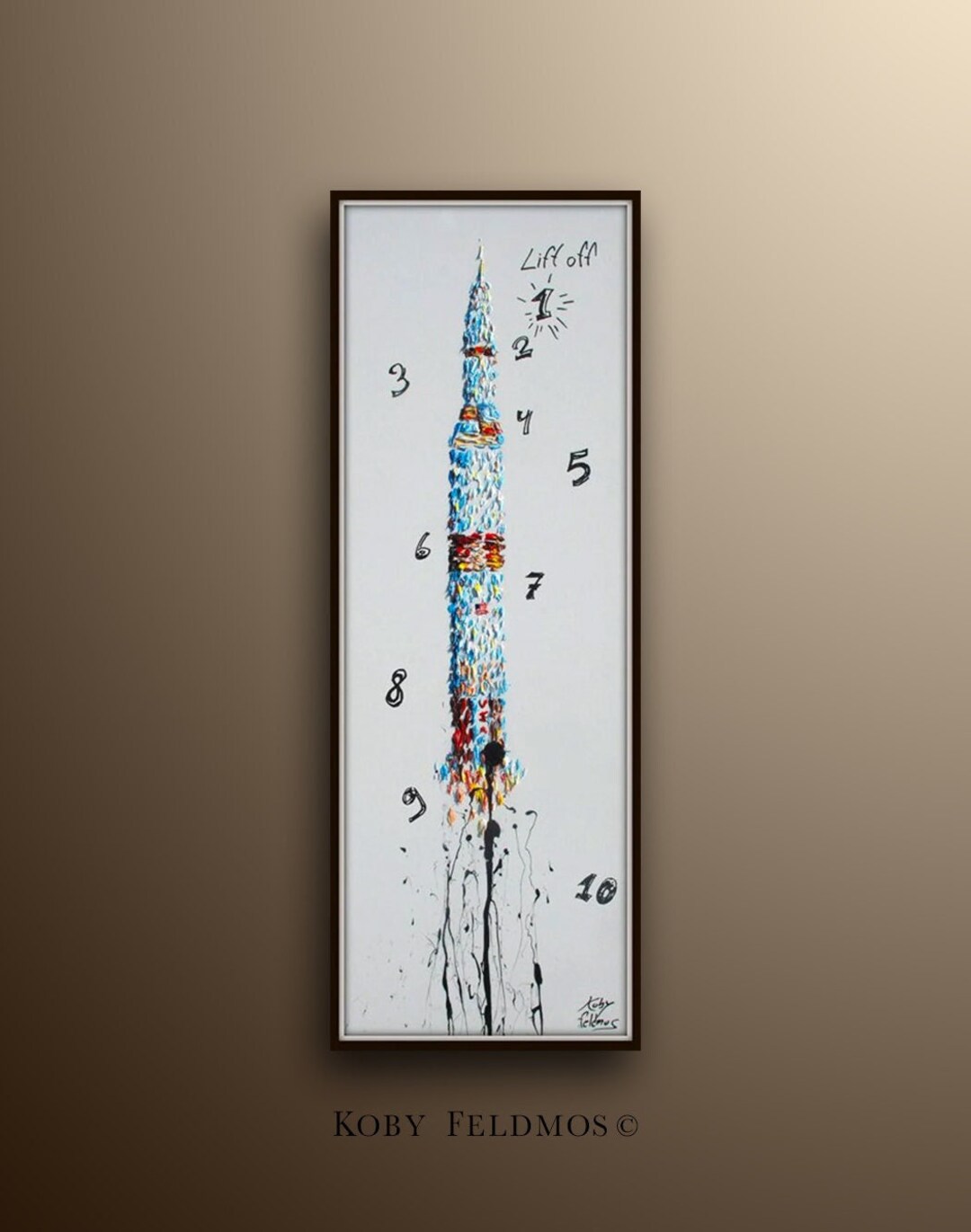 Apollo Spaceship 55", Pop Art Modern Style, Rich Texture, Contemporary ...