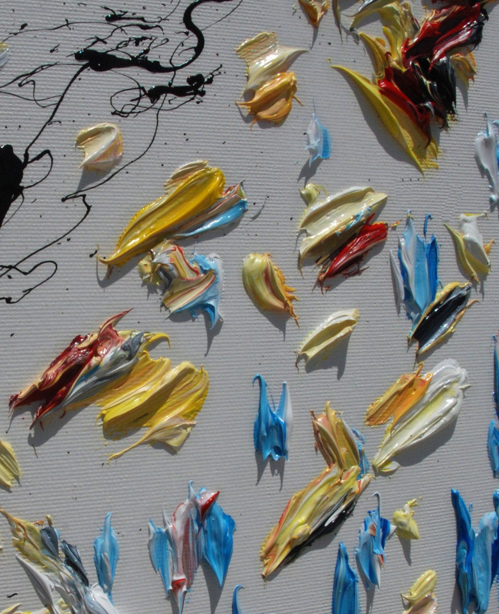 Painting 35 Lightning Abstract Painting Original Oil - Etsy