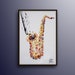 Saxophone Oil Painting 40 Modern Looks Extremely - Etsy