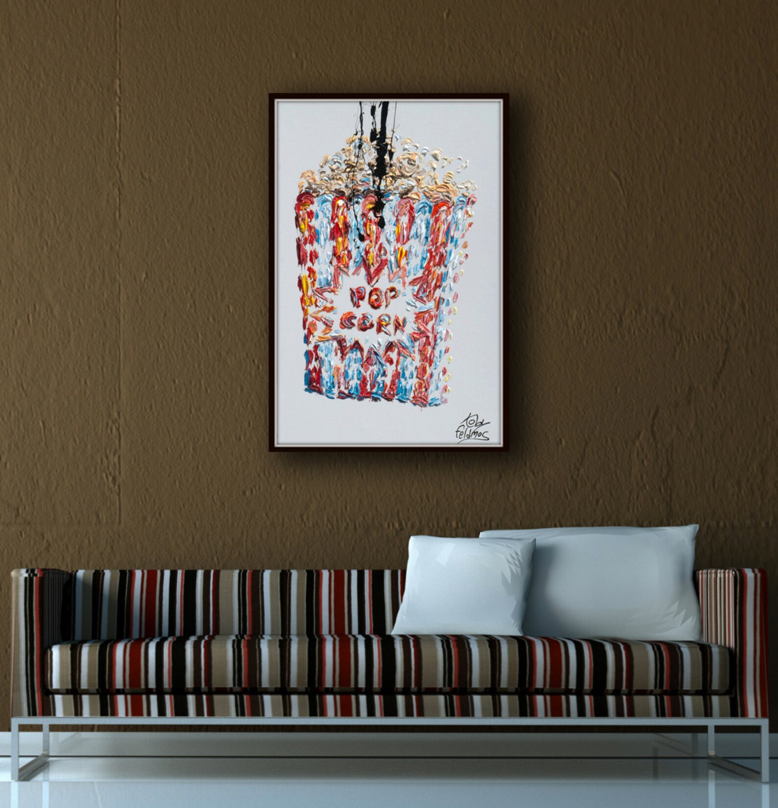 Popcorn POP ART 40 Amazing Pop Art Style Contemporary | Etsy