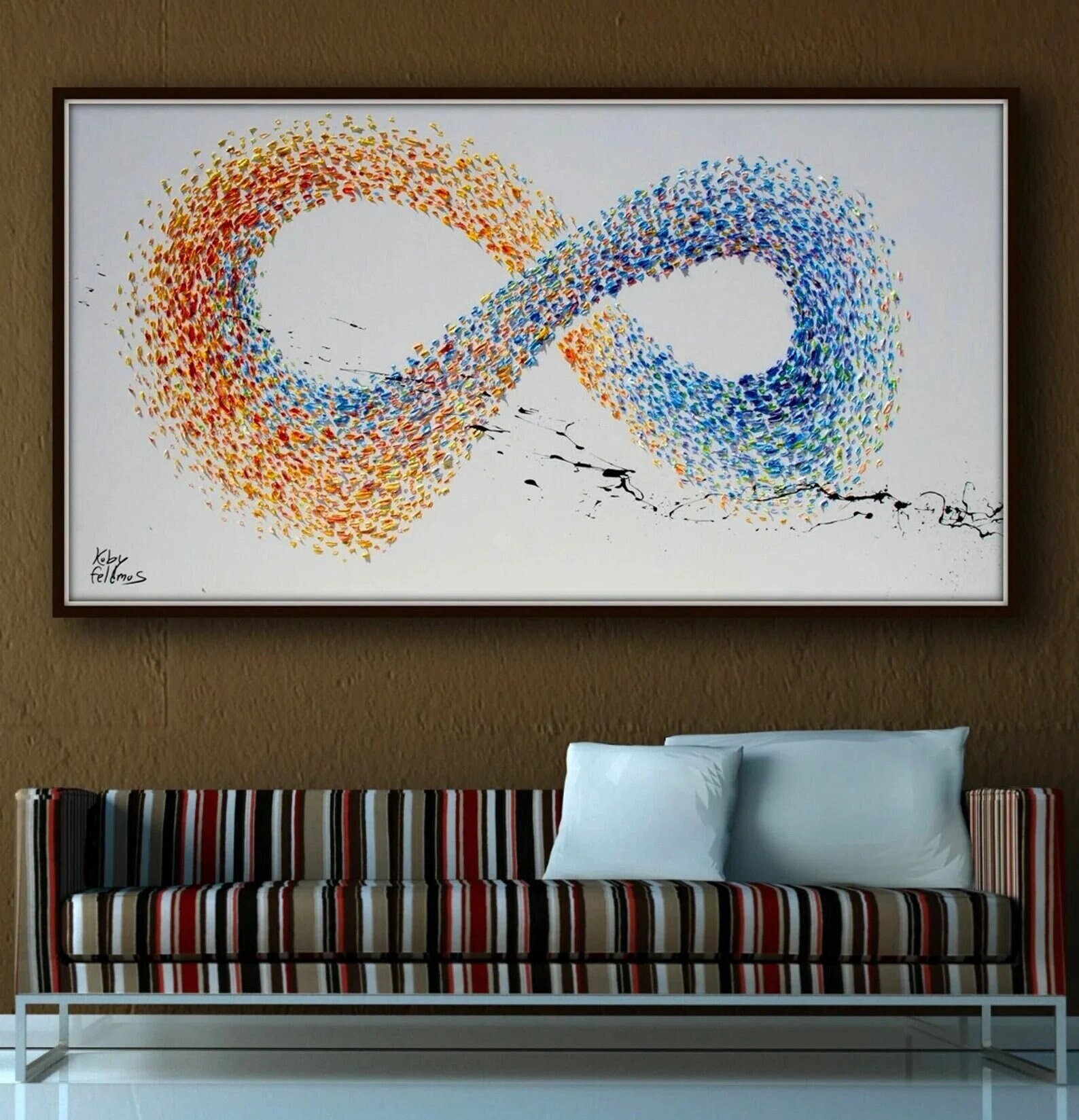 Abstract Painting 67 Infinity Symbol Original Abstract - Etsy