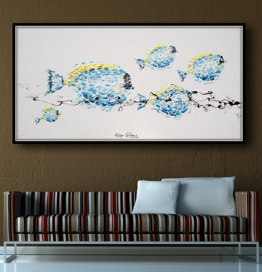 Blue Fish 55 Beautiful Swimming Blue Fish in the Ocean - Etsy