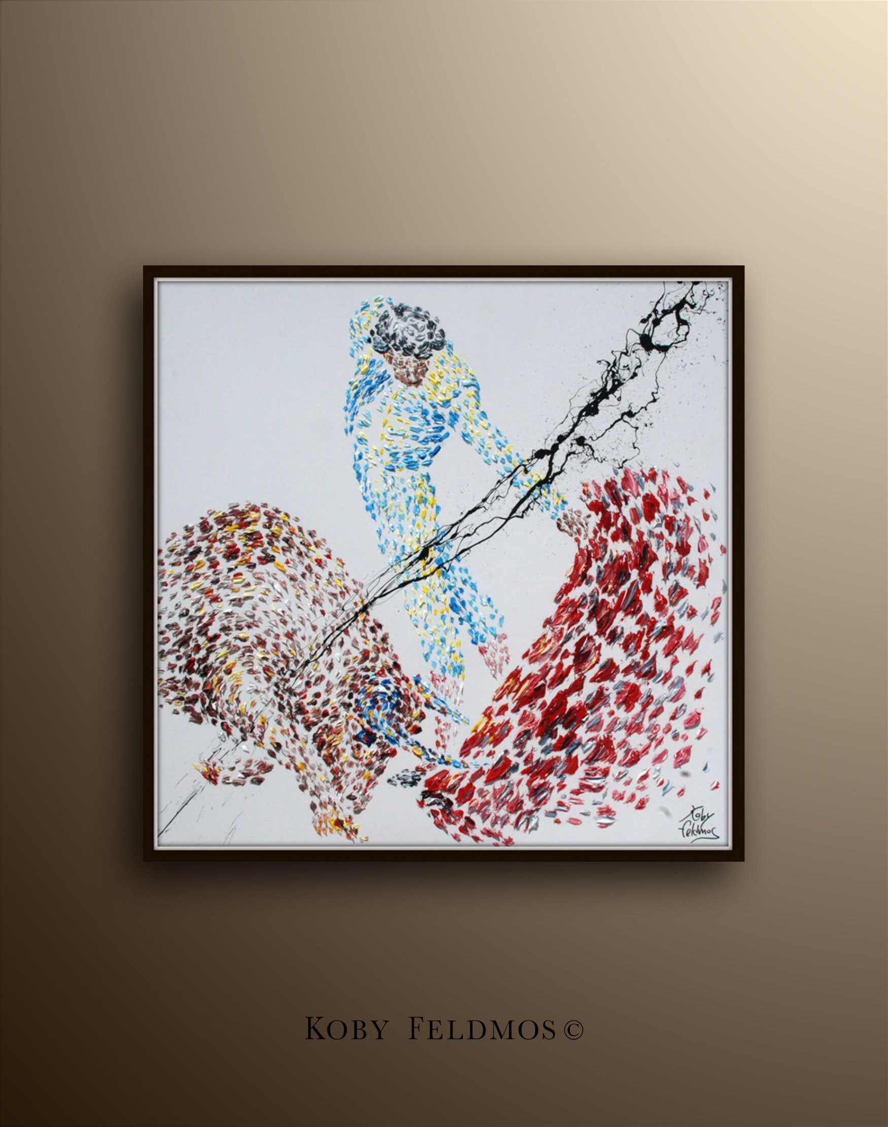 Painting Matador 35 fight Extremely unique and beautiful oil painting ...