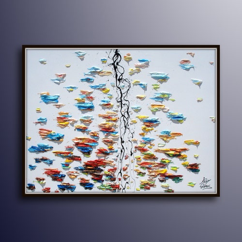 Ocean Split 40 Abstract Painting Original Oil Painting | Etsy