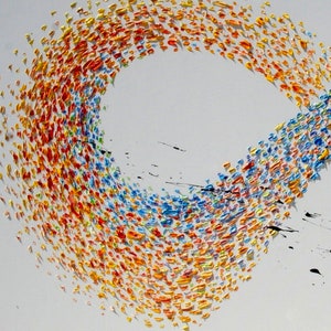 Abstract Painting 55" Infinity Symbol Original Abstract Oil Painting ...