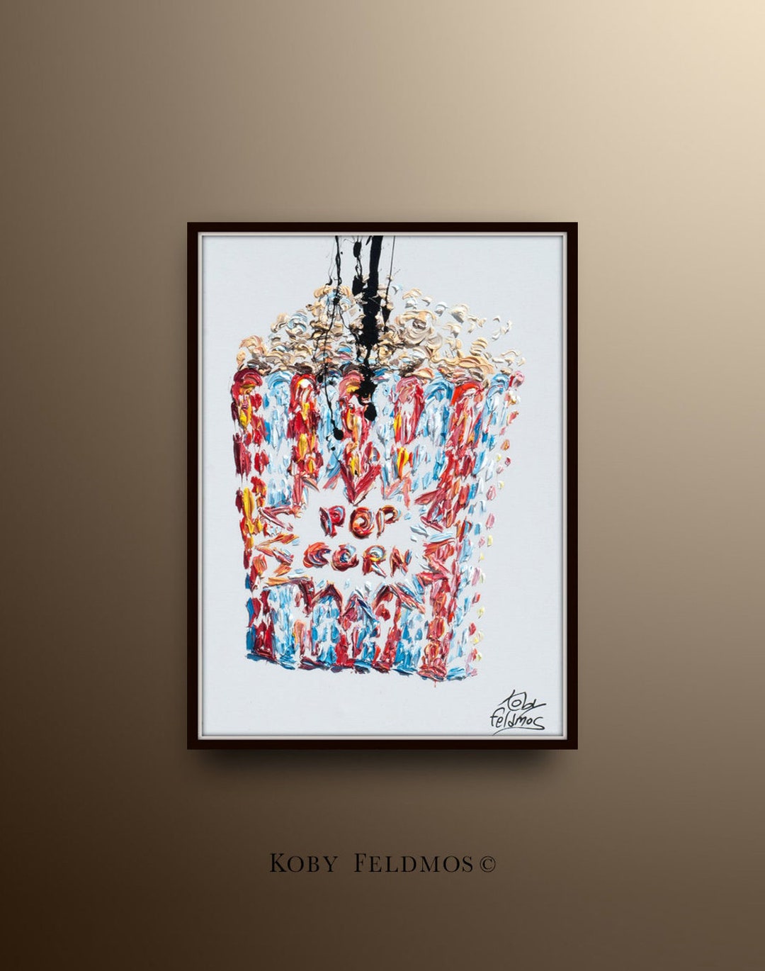 Popcorn POP ART 40 Amazing Pop Art Style Contemporary Oil Painting ...