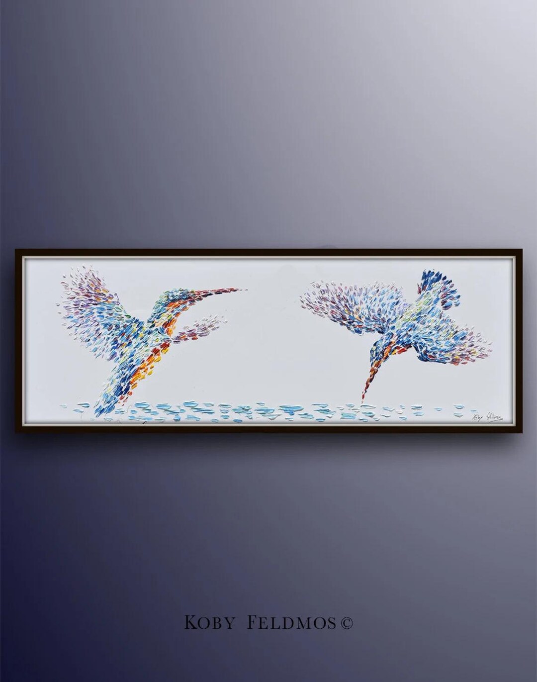 Kingfisher Bird - Spectacular Kingfishers Birds Above Water , Brightly ...