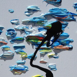 Abstract Paintings Set 40", Original and Handmade, Cold and Warm Tones ...