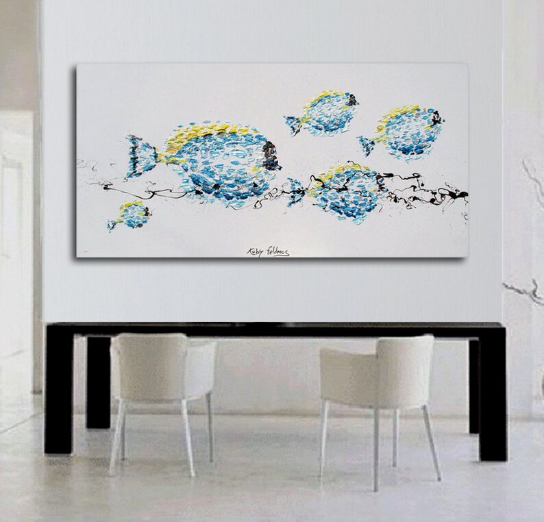 Blue Fish 55 Beautiful Swimming Blue Fish in the Ocean - Etsy