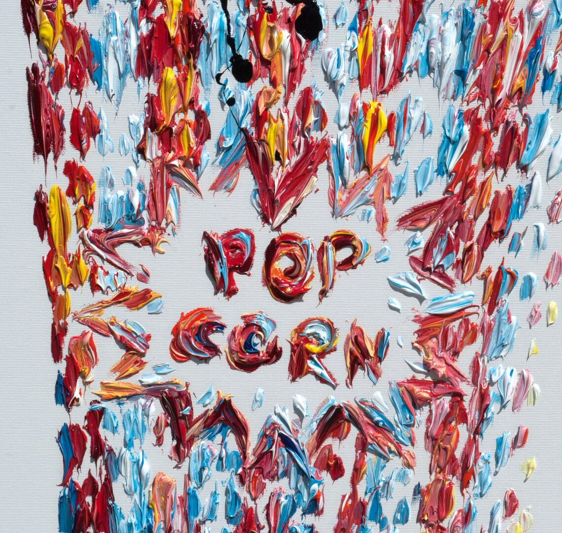 Popcorn POP ART 40 Amazing Pop Art Style Contemporary | Etsy