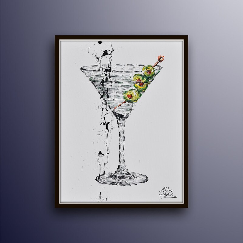 Cocktail Painting - Etsy