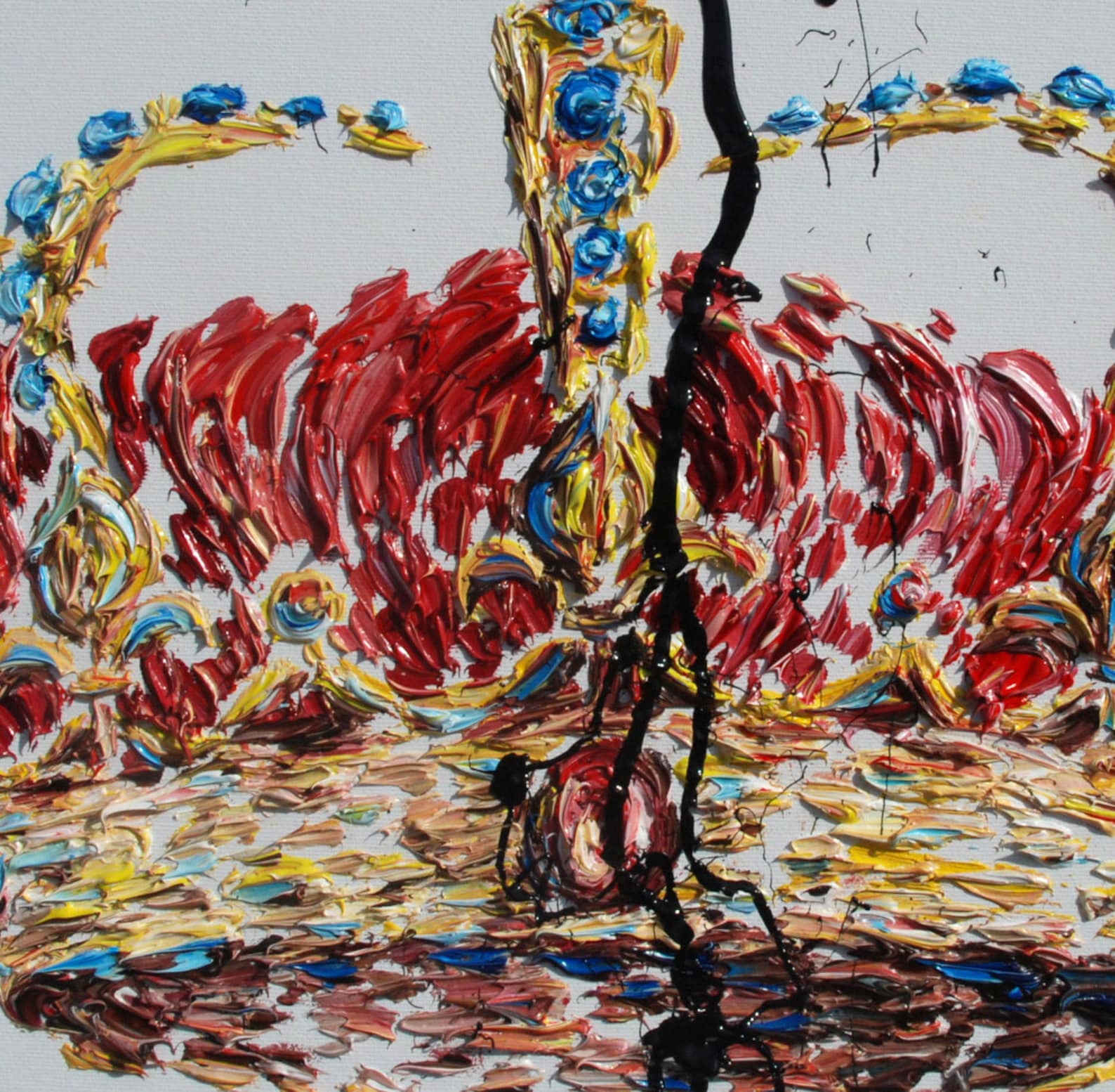 Crown Painting 35 Original Artwork Painting Extremely - Etsy