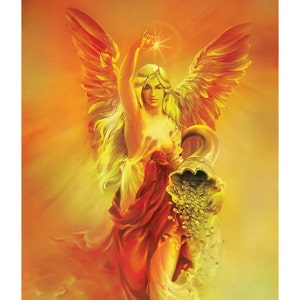 Fortune Angel Goddess Abundance Wealth Balance Riches Horn of Plenty ...