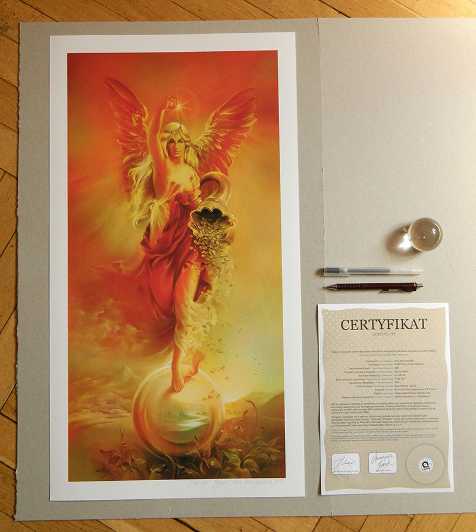 Fortune Angel Goddess Abundance Wealth Balance Riches Horn of | Etsy