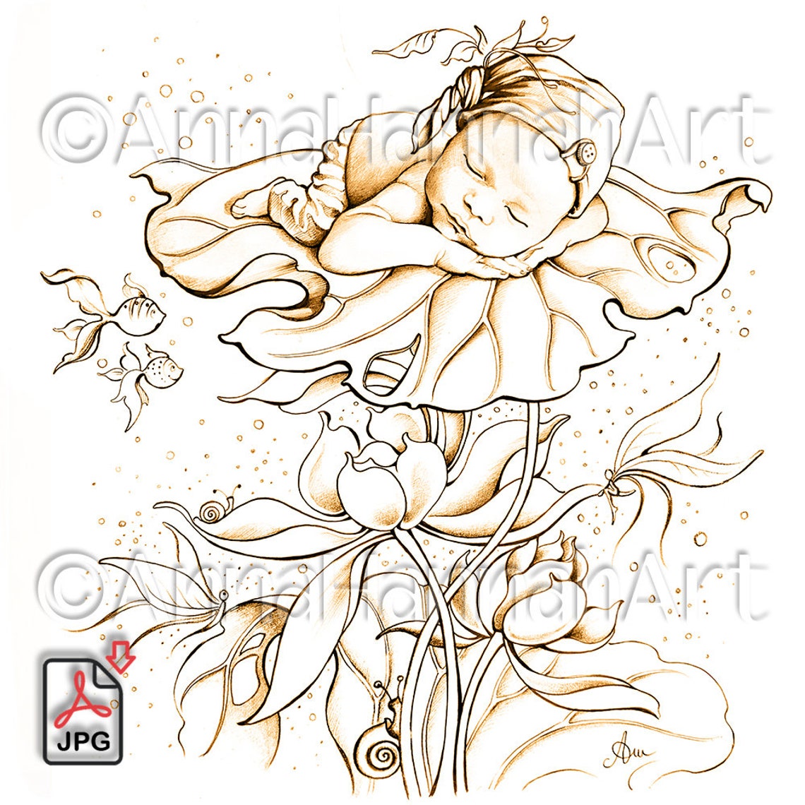 LOTUS Children:lotus Birth Square A4/A3/PDF/ - Etsy