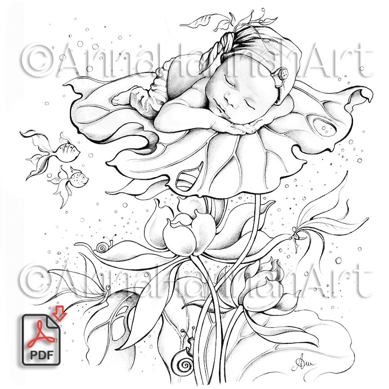 LOTUS Children:lotus Birth Square A4/A3/PDF/ - Etsy