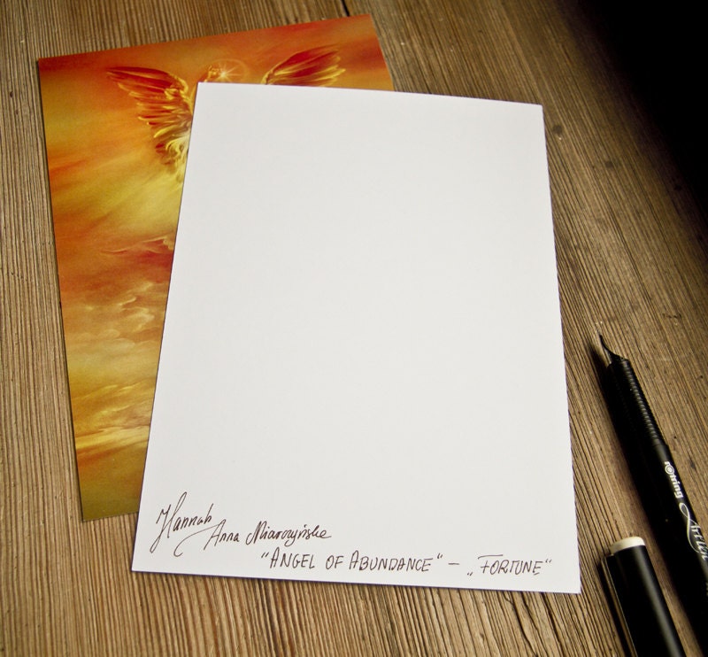 Art Print Fortune Angel Goddess Abundance Wealth Balance Riches Horn ...