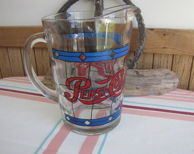 Pepsi Cola Pitcher 1970s Vintage Bar and Drinkware - Etsy