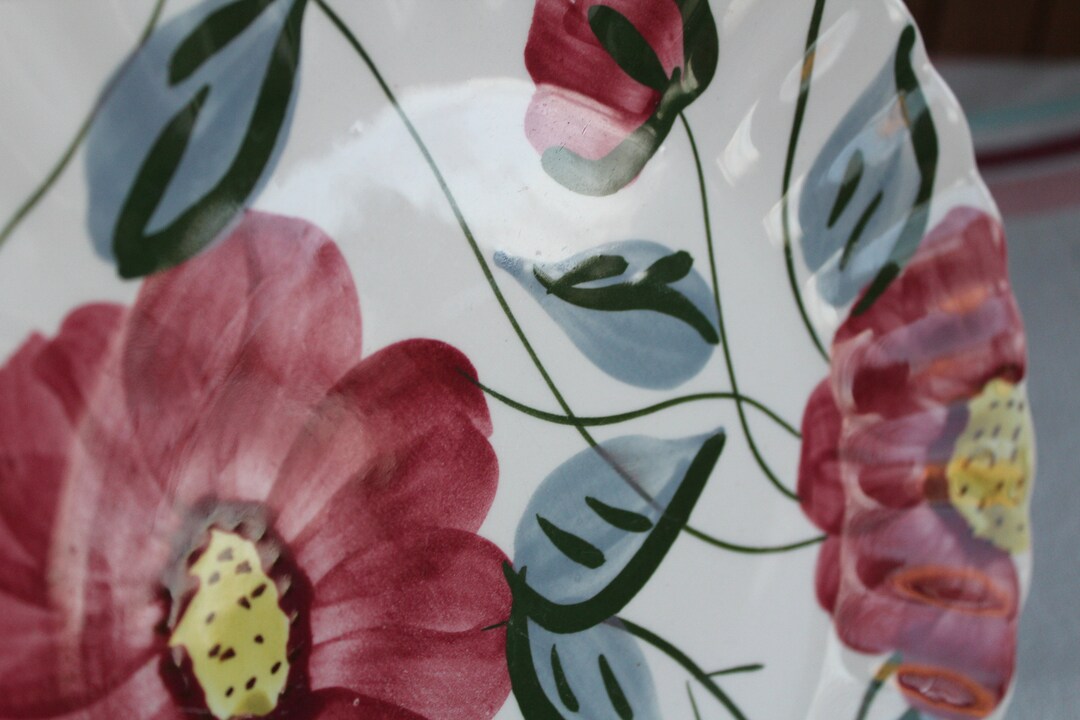 Blue Ridge Plate Becky Pattern 1940s Southern Potteries Vintage Home ...