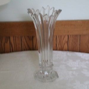 Flared Crystal Vase Vintage Floristware and Home Decor - Etsy