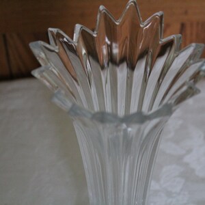 Flared Crystal Vase Vintage Floristware and Home Decor - Etsy