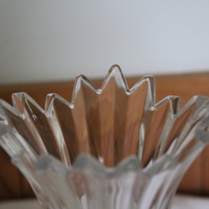 Flared Crystal Vase Vintage Floristware and Home Decor - Etsy