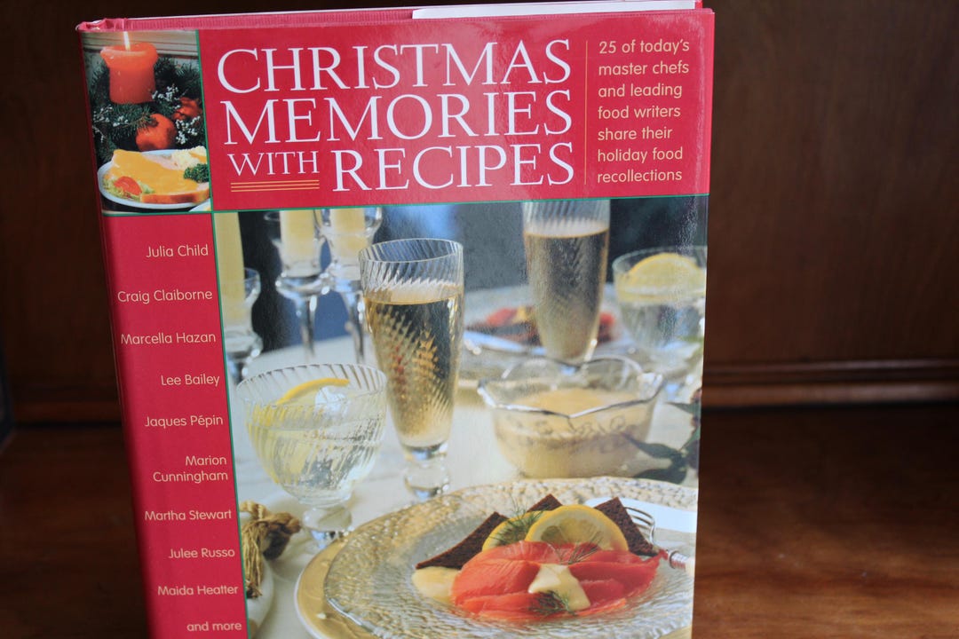 Christmas Memories With Recipes 25 Master Chefs 1988 Vintage Holiday ...