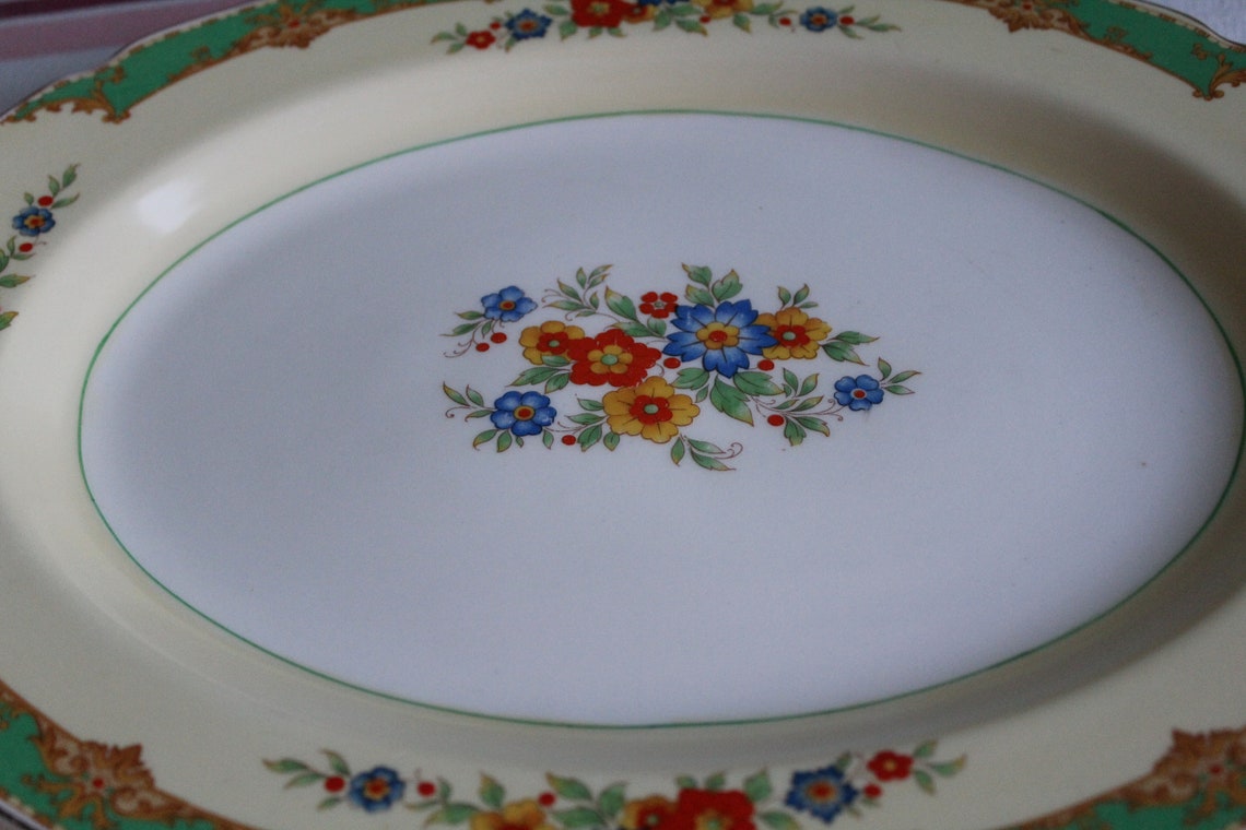 Grindley Platter Large Floral Patterned 1970s Vintage Dinnerware Made ...