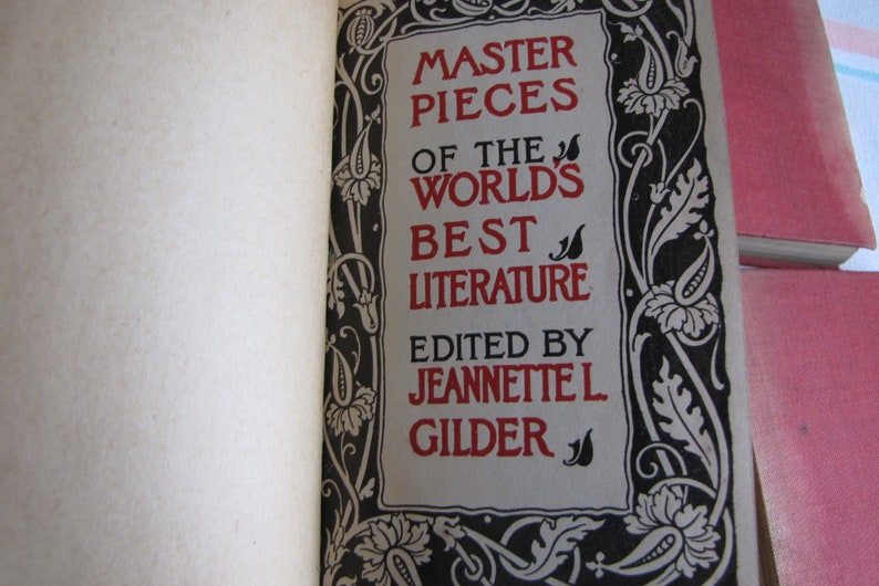 Masterpieces of the Worlds Best Literature 8 Volumes 1910 - Etsy