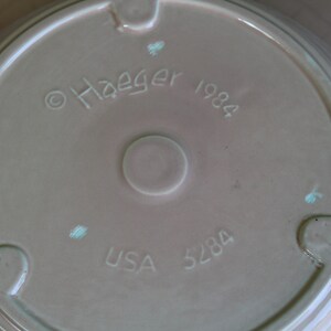 Haeger Pottery Gray and Peach Coffee Table Bowl 1984 Vintage Pottery ...
