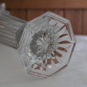 Flared Crystal Vase Vintage Floristware and Home Decor - Etsy
