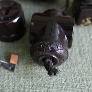 Bakelite Electrical Components Set of Seven (7) Vintage Industrial ...