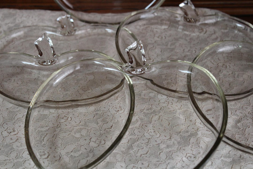 Hazel Atlas Apple Plates: Set of 6 Orchard Luncheon Vintage Dinnerware ...