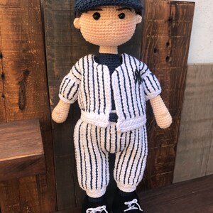 PDF Baseball Player Crochet Pattern, Yankees NY Crochet, Crochet Doll ...