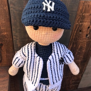 PDF Baseball Player Crochet Pattern, Yankees NY Crochet, Crochet Doll ...