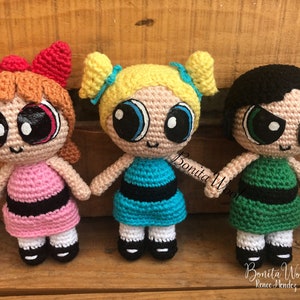 PDF Pattern Bubbles, Powerpuff Girls, Crochet Pattern, Powerpuff Girls ...