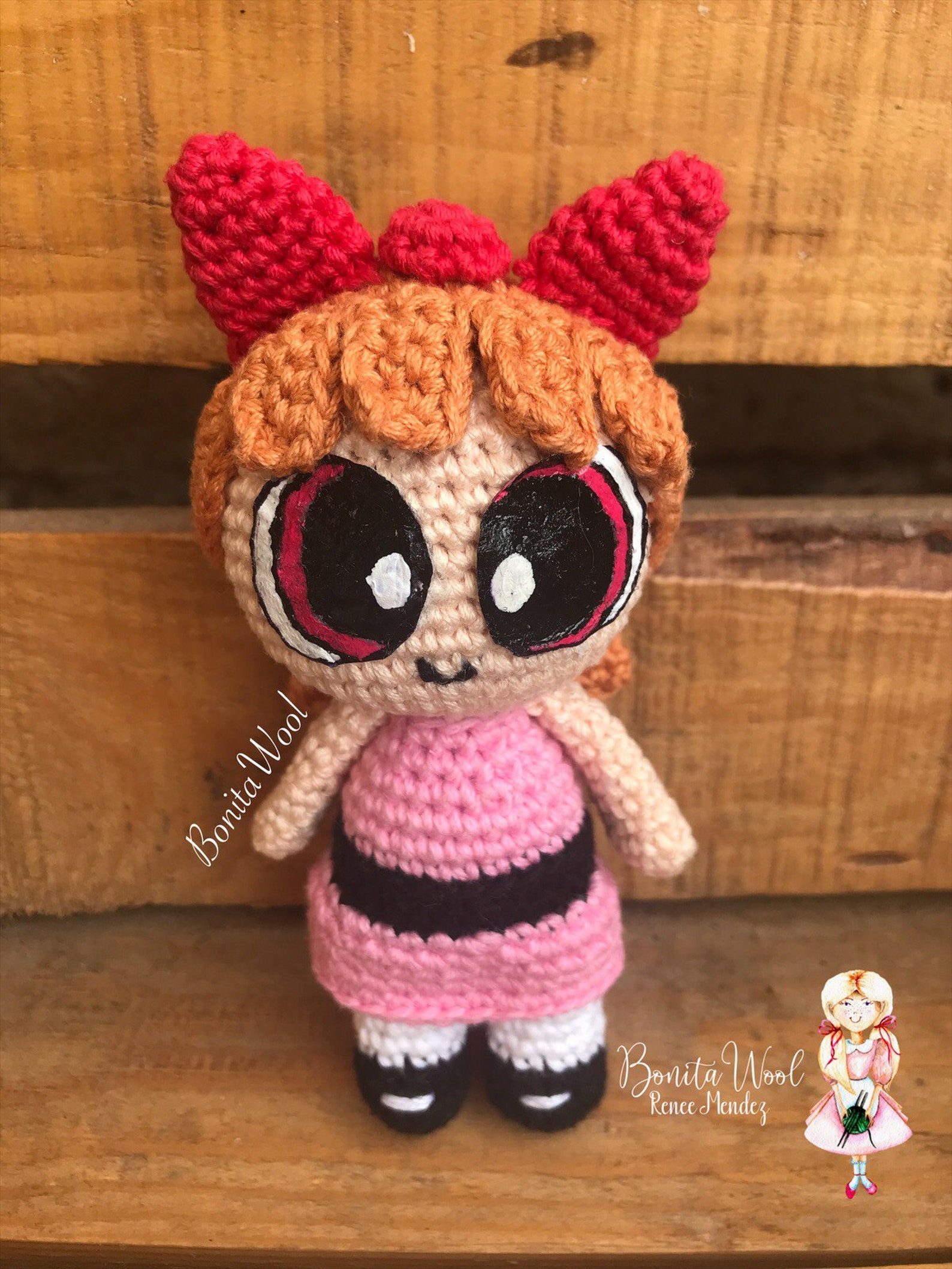 PDF Pattern Blossom, Powerpuff Girls, Crochet Pattern, Powerpuff Girls ...