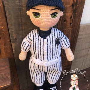 PDF Baseball Player Crochet Pattern, Yankees NY Crochet, Crochet Doll ...