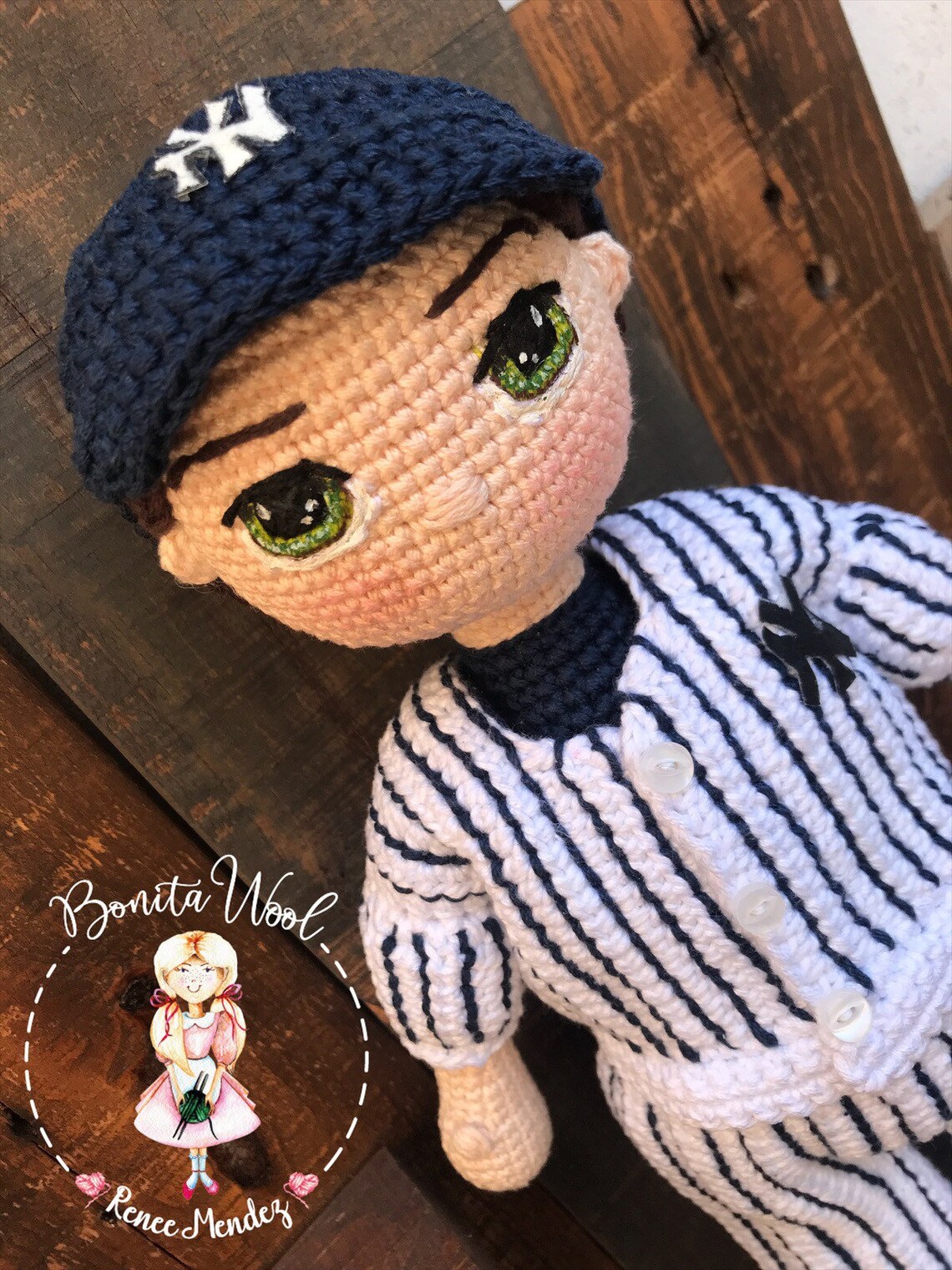 PDF Baseball Player Crochet Pattern Yankees NY Crochet - Etsy