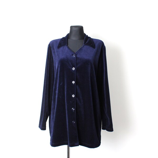 Buy Dark Blue Button up Shirt Online In India - Etsy India