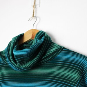 Vintage BLEYLE Striped Wool Turtleneck, 70's 80's Knit Basic Minimal ...