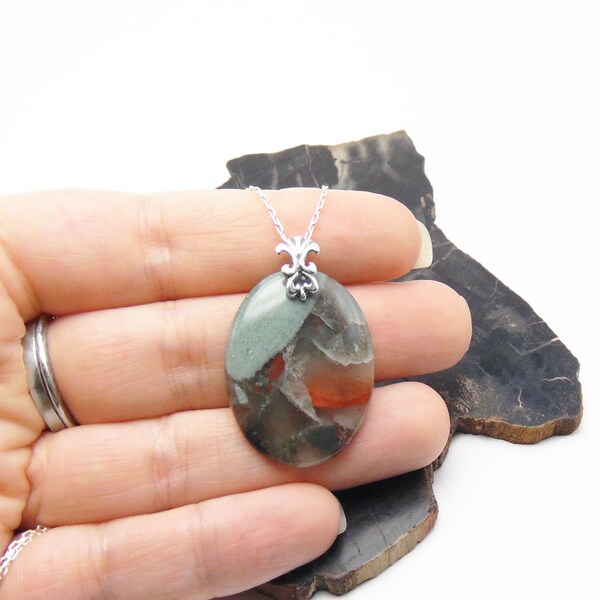 Bloodstone Necklace - Etsy