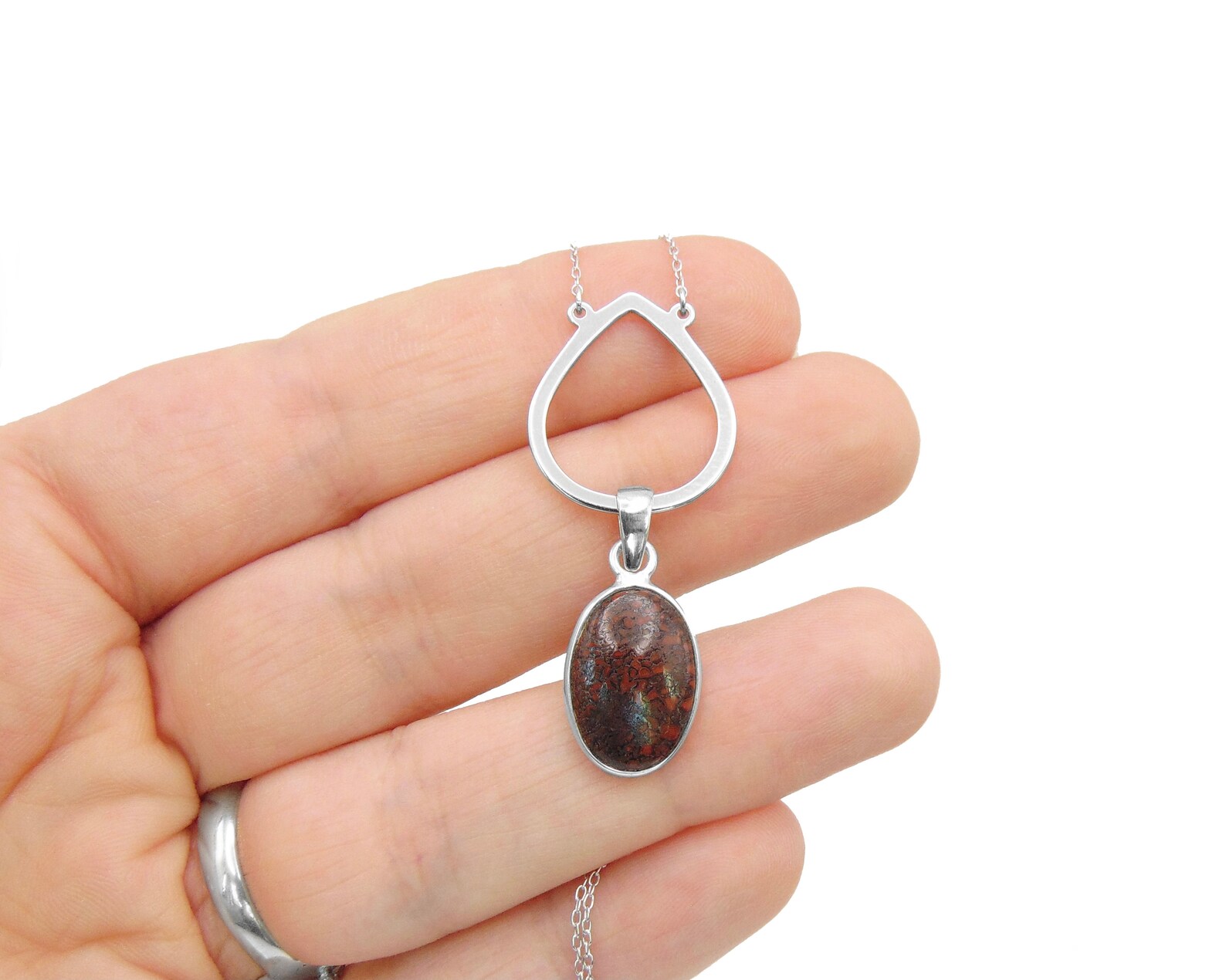 Dinosaur Bone Necklace in Sterling Silver Fossil Jewelry - Etsy