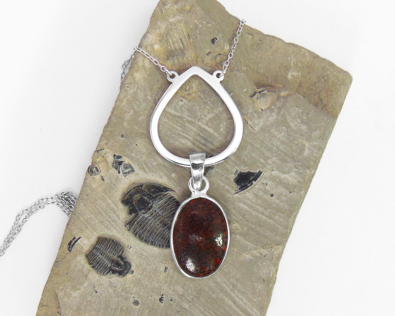 Dinosaur Bone Necklace in Sterling Silver Fossil Jewelry - Etsy