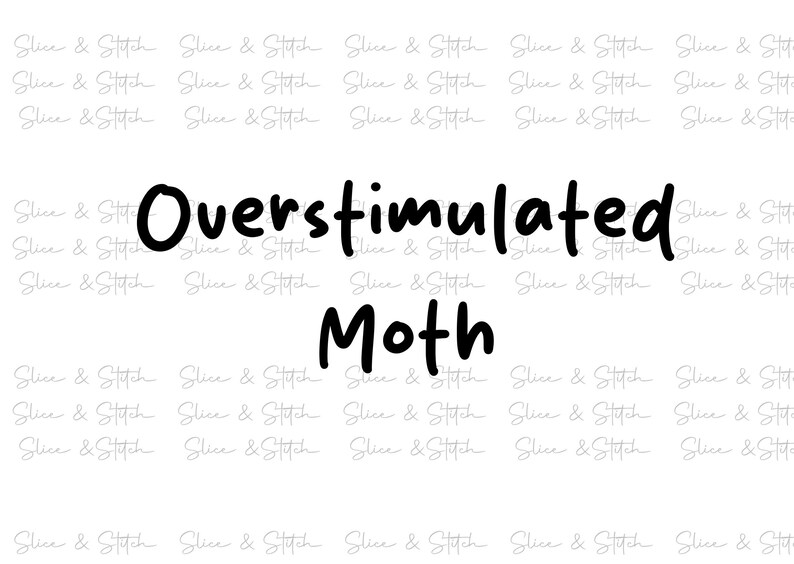 Overstimulated Moth SVG PNG, Social Butterfly Humor Png, Funny Png ...