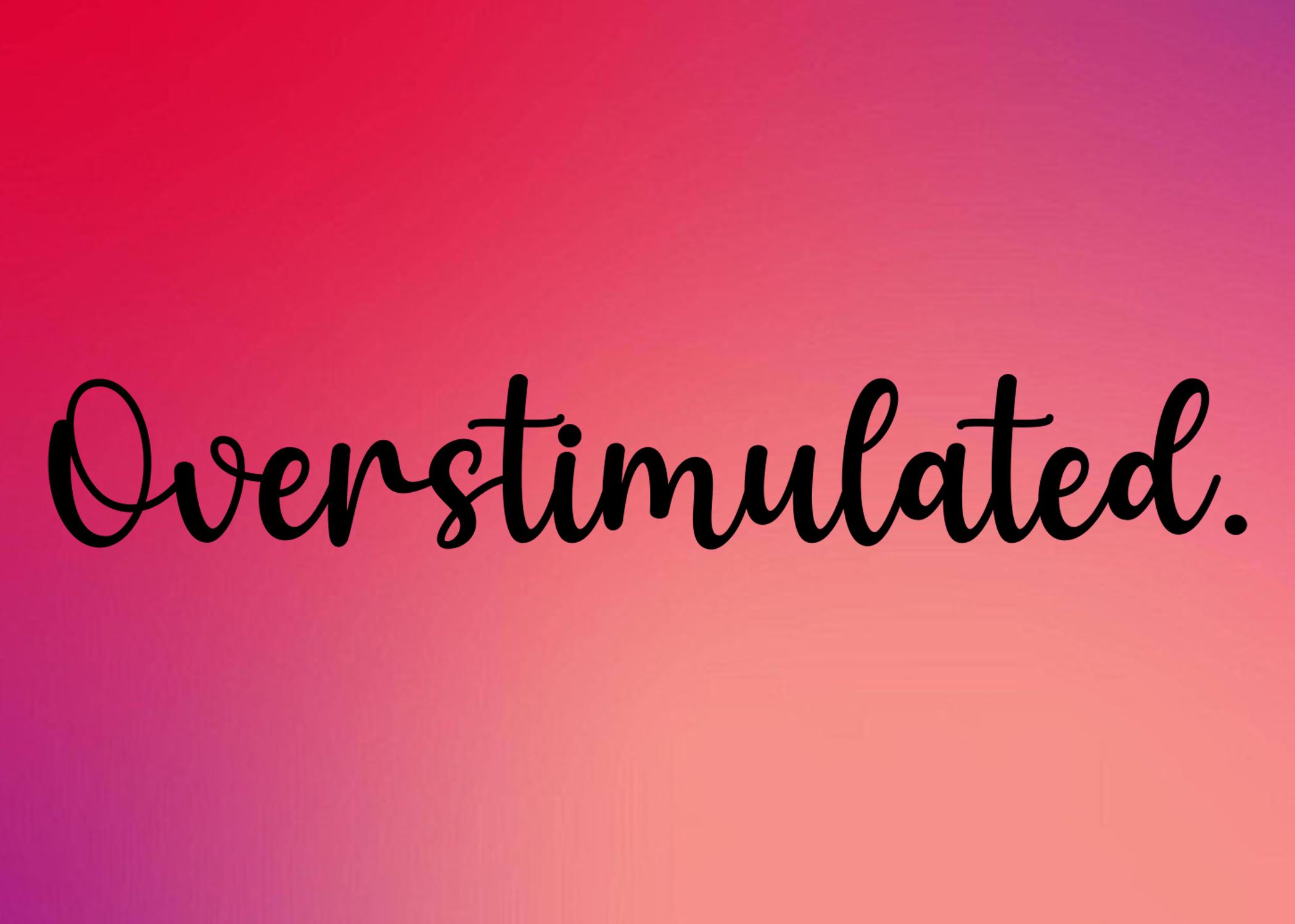 Overstimulated, Funny SVG File, Pdf, PNG, Digital Download, Cricut Cut ...