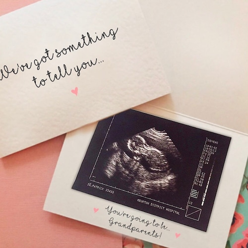 Guess What Pregnancy Announcement Scan Card. You're Going - Etsy