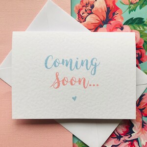 Coming Soon Pregnancy Scan Card - Etsy
