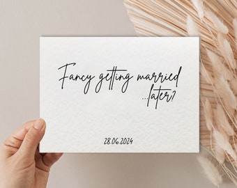 Fancy Marrying Me Later Card | Card for Fiancee on Our Wedding Day ...